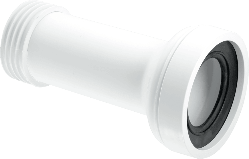 McAlpine WC CON2 Straight Pan Connector Adjustable Length — Getplumb